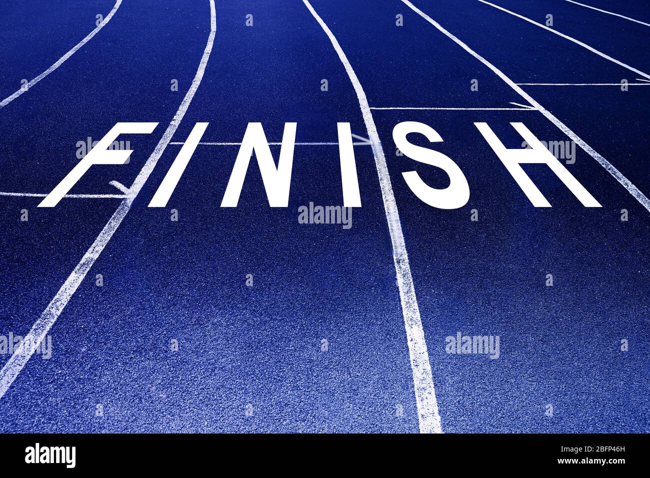 Finish Line On Empty Road High Resolution Stock Photography and Images ...