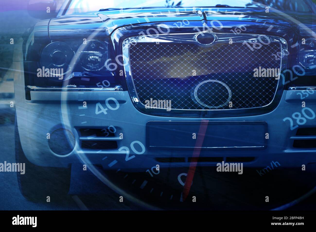 Speedometer on transparent background of car Stock Photo - Alamy