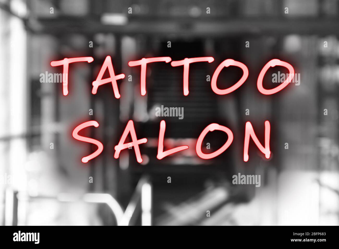 Tattoo studio entrance hi-res stock photography and images - Alamy