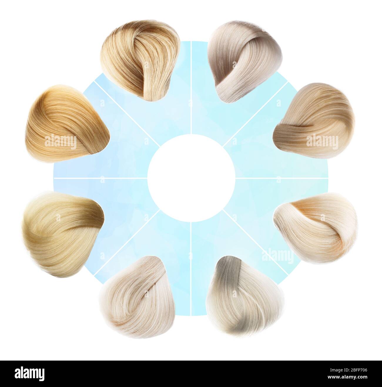 Hair Colors Set. isolated on a white background Stock Photo - Alamy
