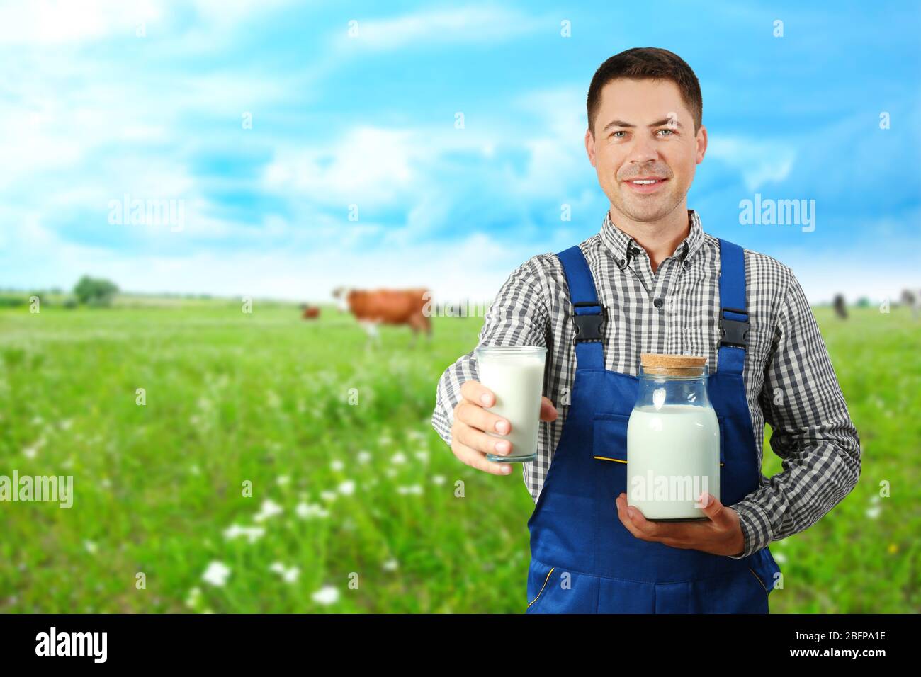 Man fish milk hi-res stock photography and images - Alamy
