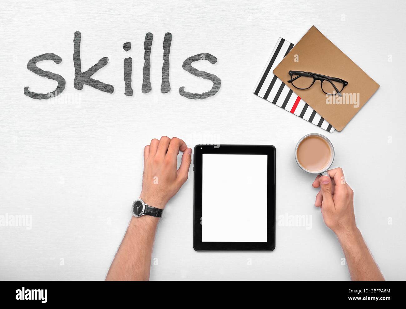 Top view skilled business man hi-res stock photography and images - Alamy