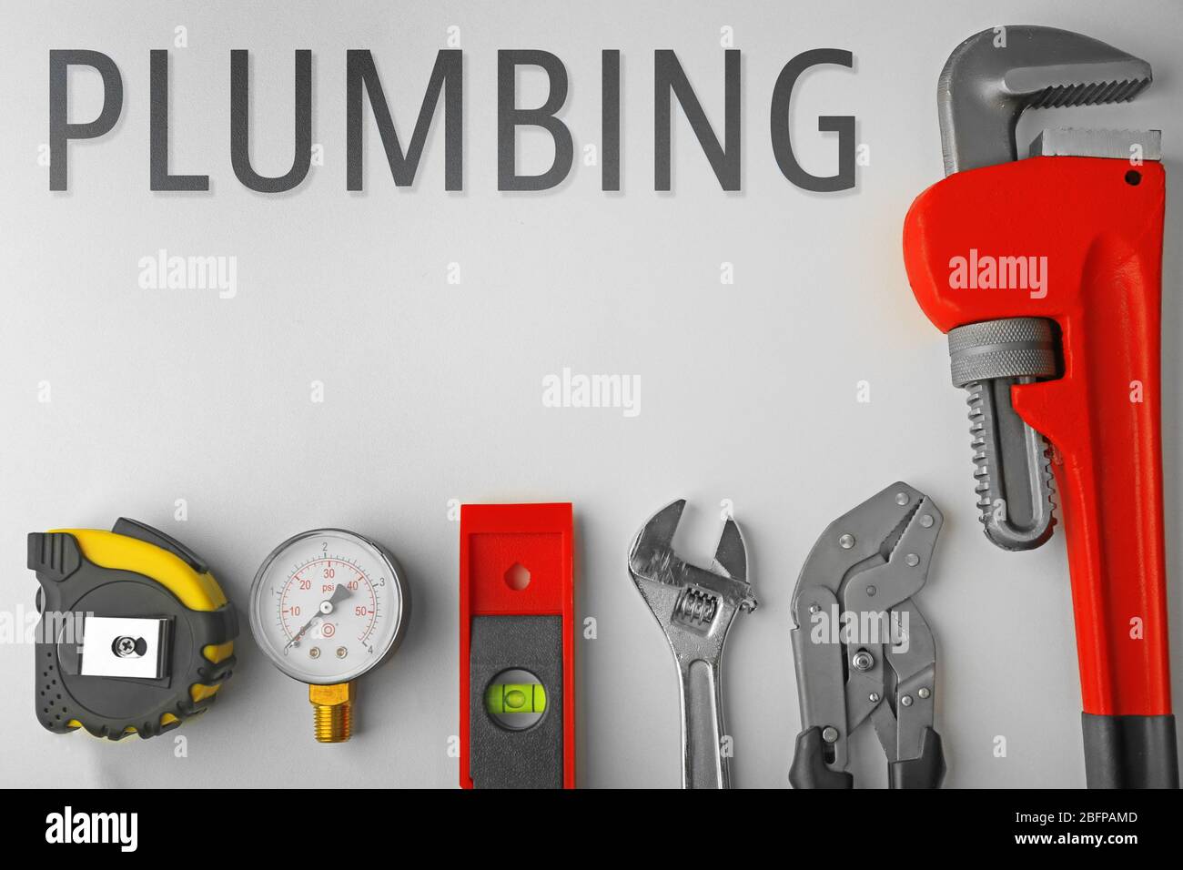 Plumbing design concept set hi-res stock photography and images - Alamy