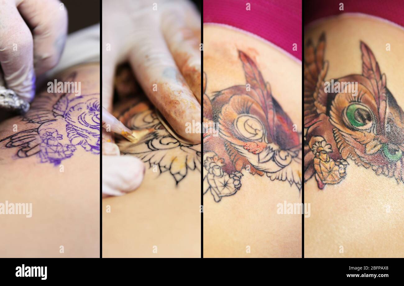 Artist making collage hi-res stock photography and images - Alamy