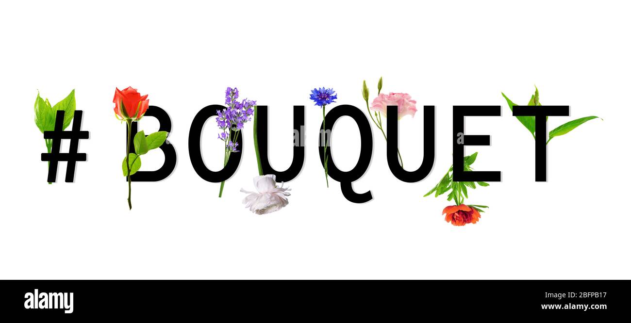 Bouquet different flowers decorative Cut Out Stock Images & Pictures ...