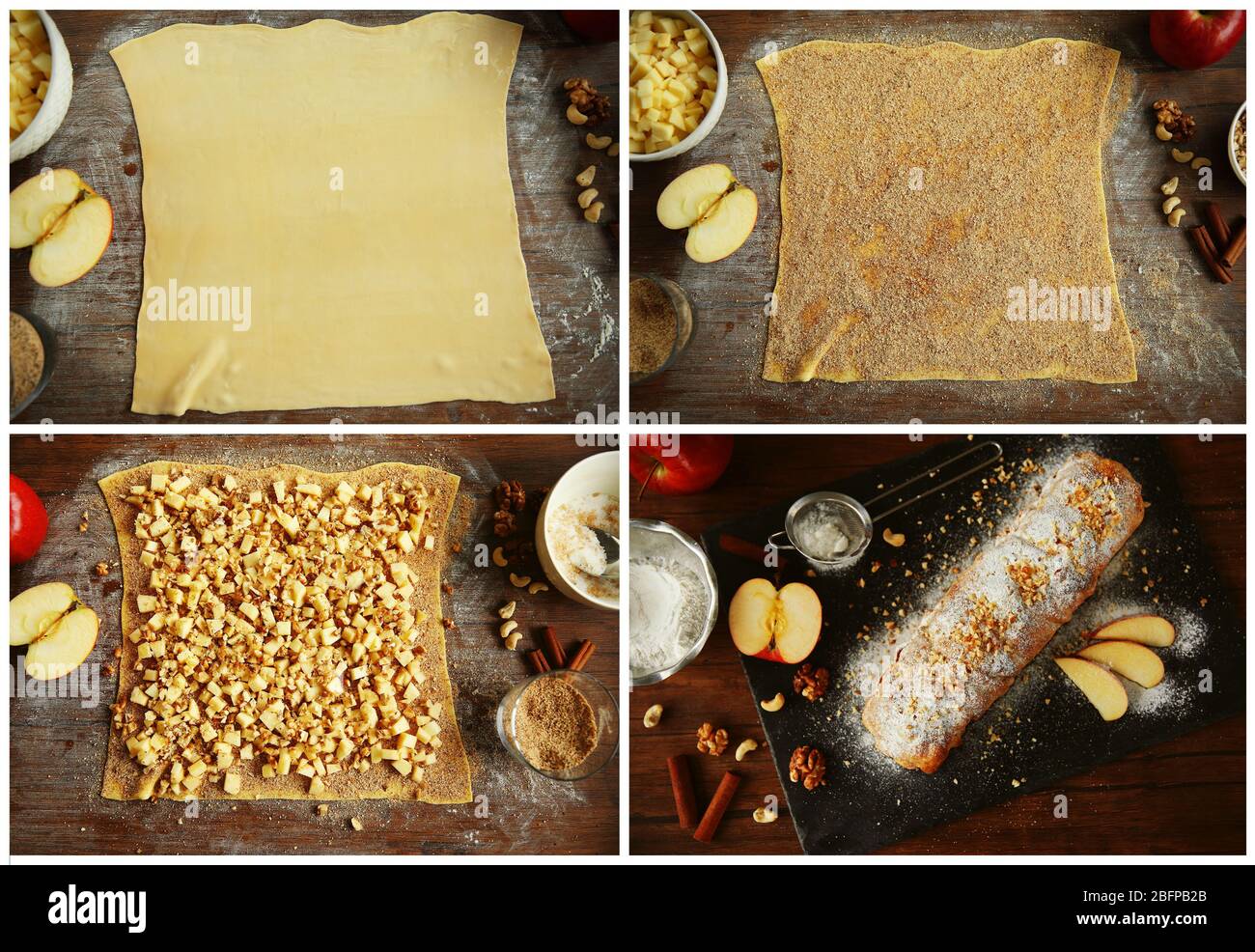 Homemade dessert process Cut Out Stock Images & Pictures - Alamy