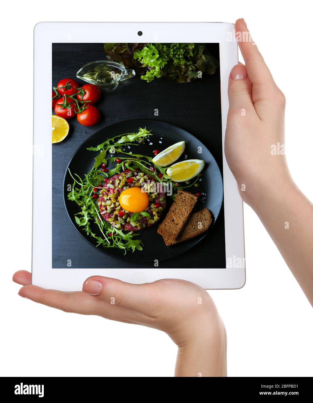 Food blogger table Cut Out Stock Images & Pictures - Alamy