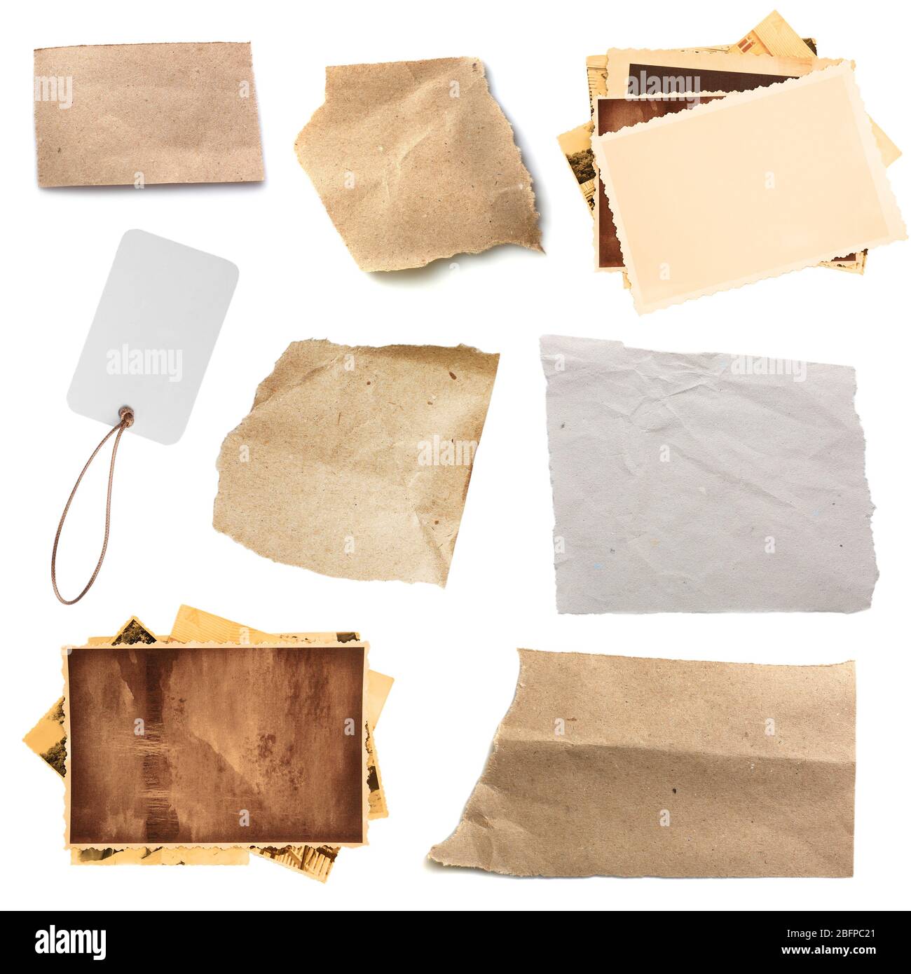 Paper textures background, isolated on white Stock Photo - Alamy