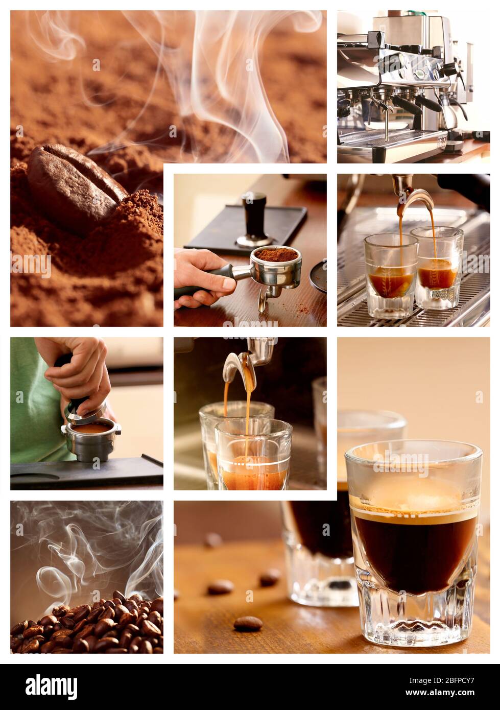 Barista preparing coffee Cut Out Stock Images & Pictures - Alamy