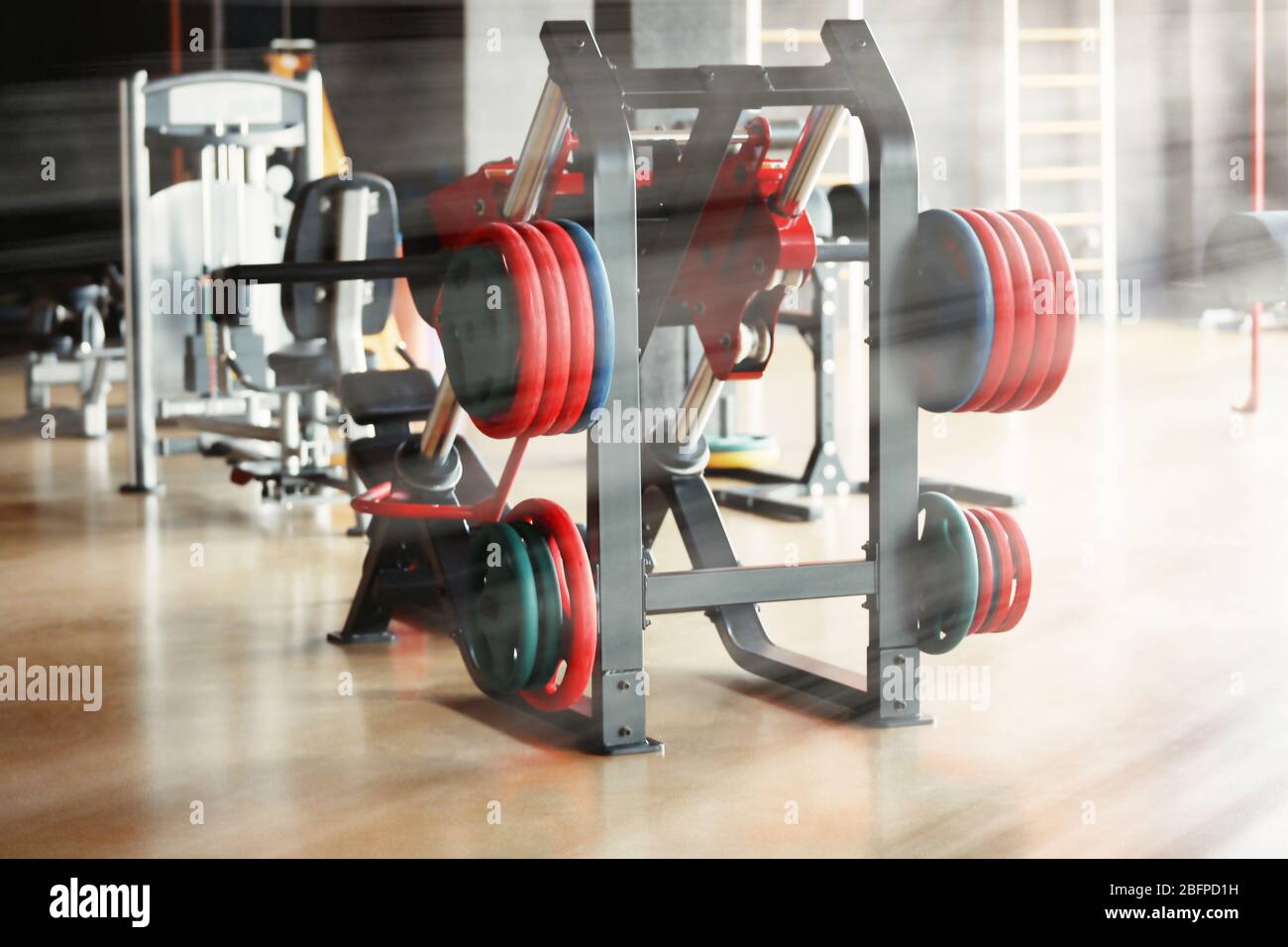 Apparatus in a gym Stock Photo - Alamy