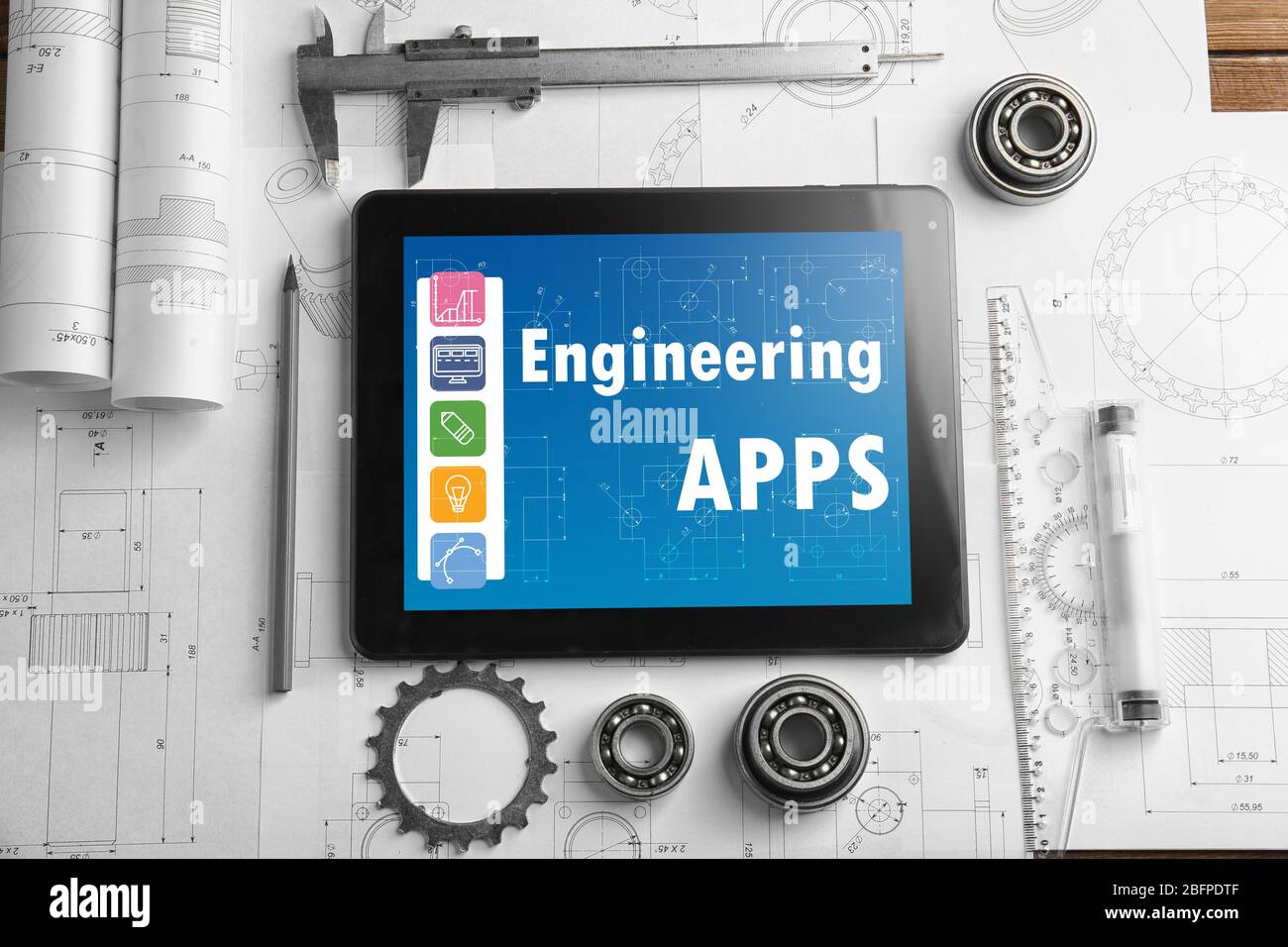 Software blueprint background hi-res stock photography and images - Alamy