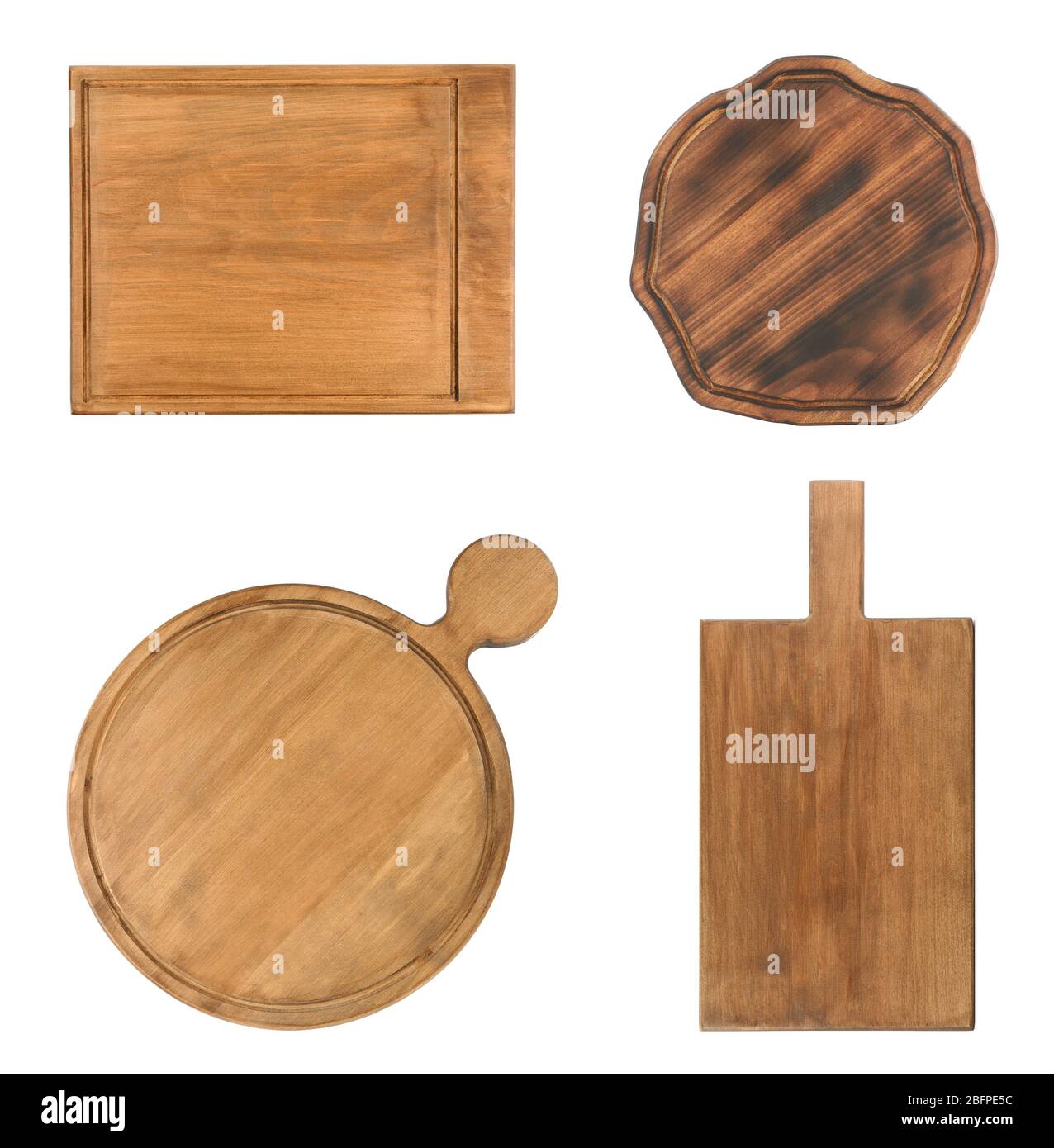 Set kitchen cutting boards Cut Out Stock Images & Pictures - Alamy