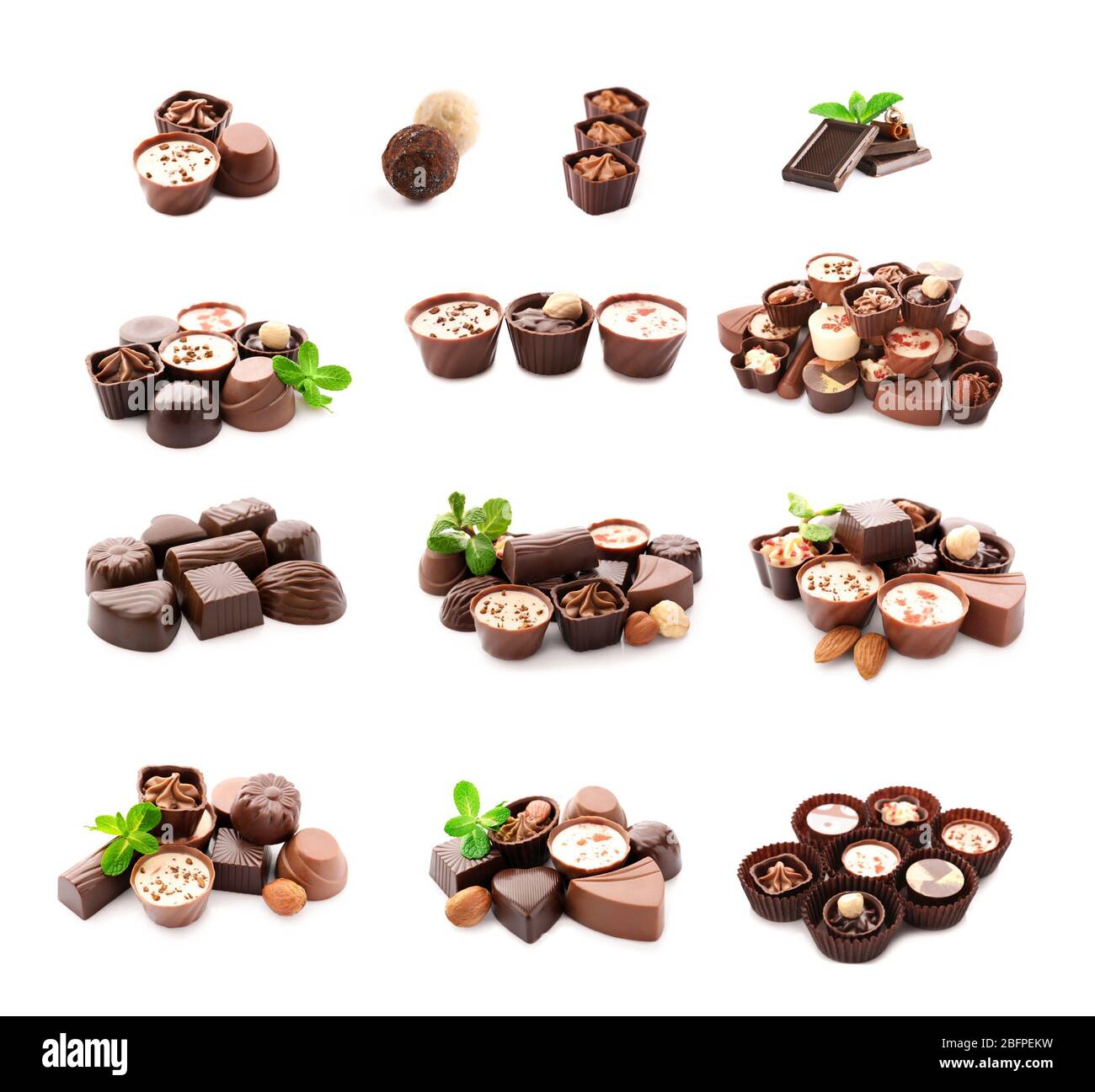 Delicious assortment sweet treats Cut Out Stock Images & Pictures - Alamy