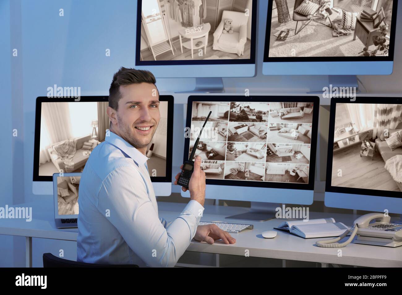 Safety of private property and modern technology. Safeguard monitoring ...