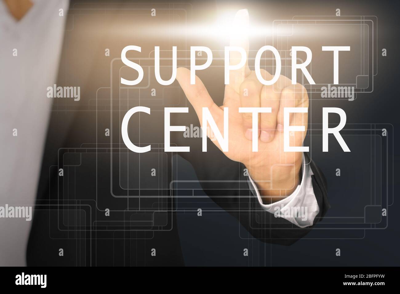 Fingers pointing center hi-res stock photography and images - Alamy