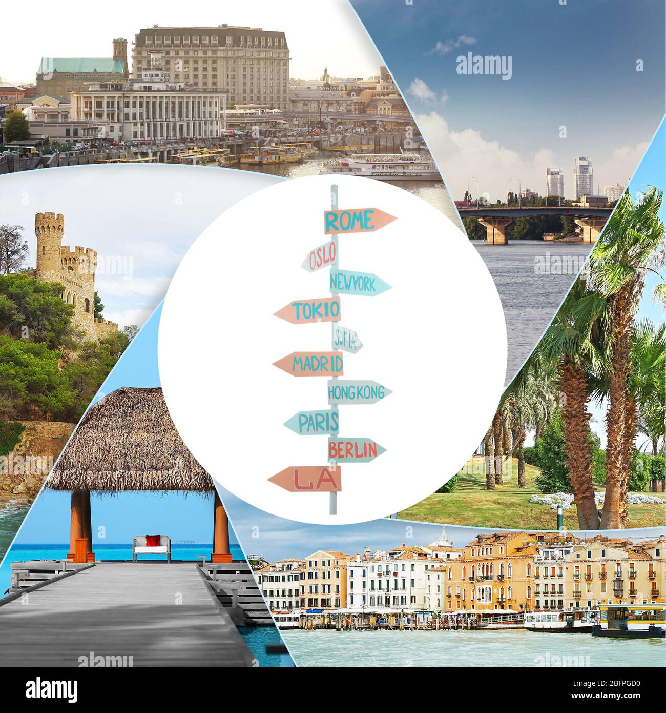 Collage tours hi-res stock photography and images - Alamy