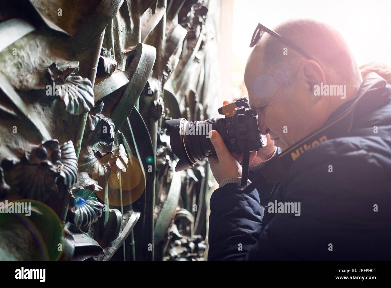 BARCELONA, SPAIN - 13 JANUARY 2018: Elements of insects, flowers, birds ...