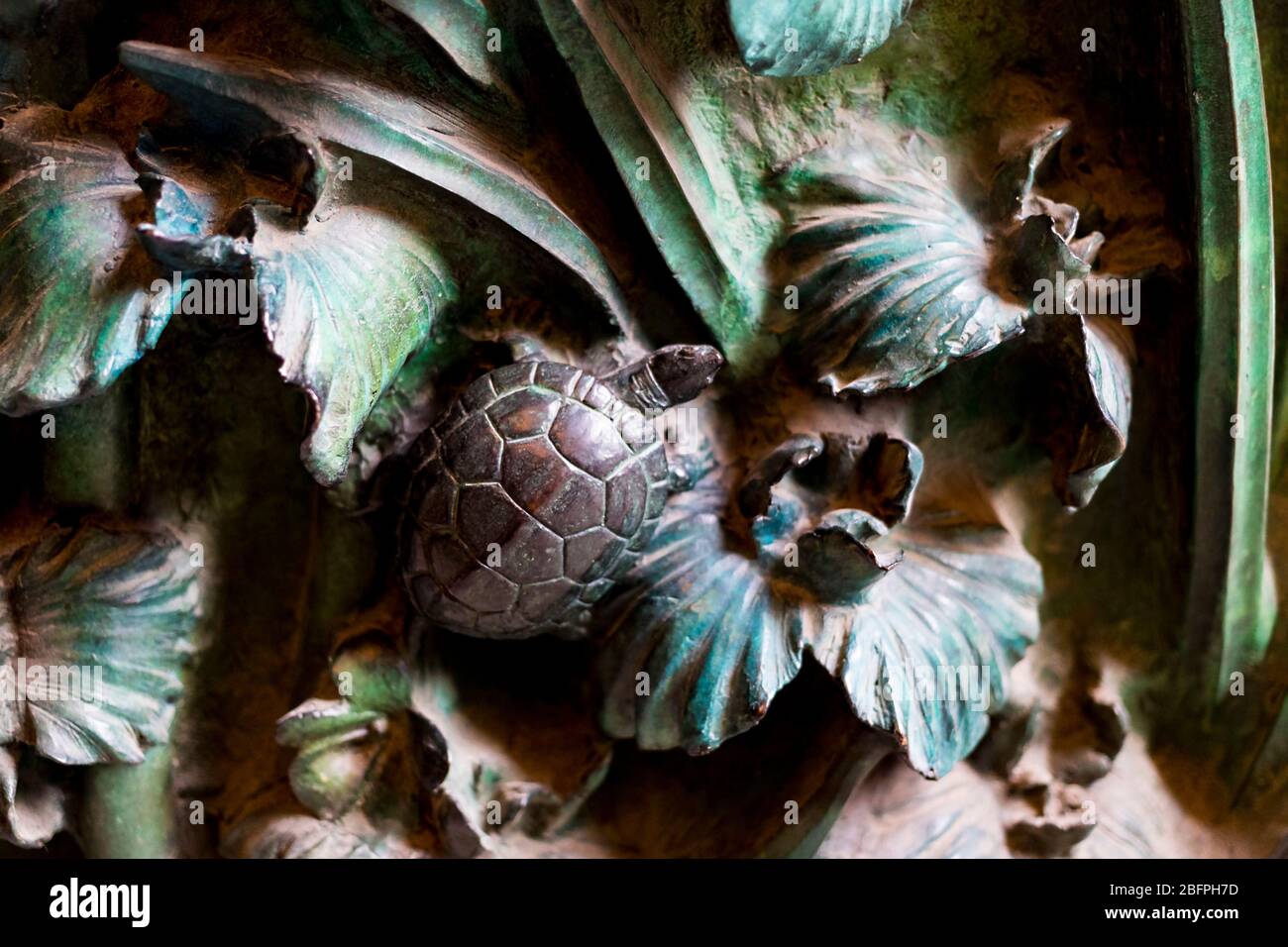 BARCELONA, SPAIN - 13 JANUARY 2018: Elements of insects, flowers, birds ...