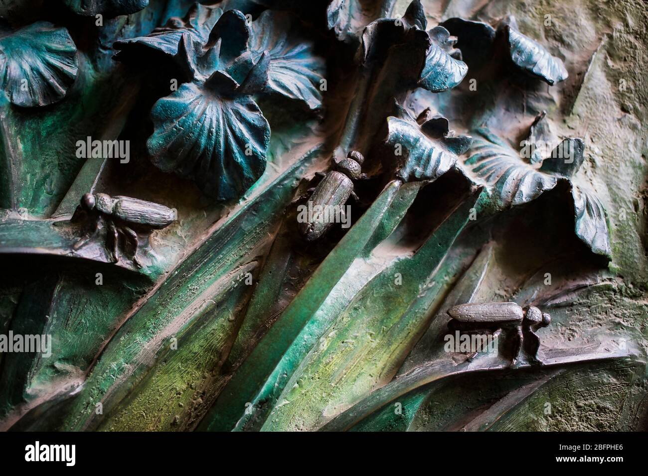 BARCELONA, SPAIN - 13 JANUARY 2018: Elements of insects, flowers, birds ...