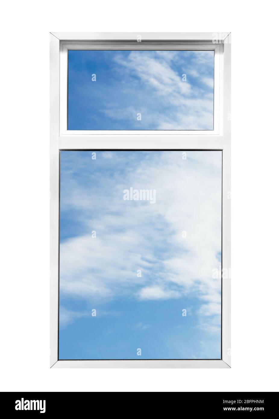 Blue brick wall window Cut Out Stock Images & Pictures - Alamy