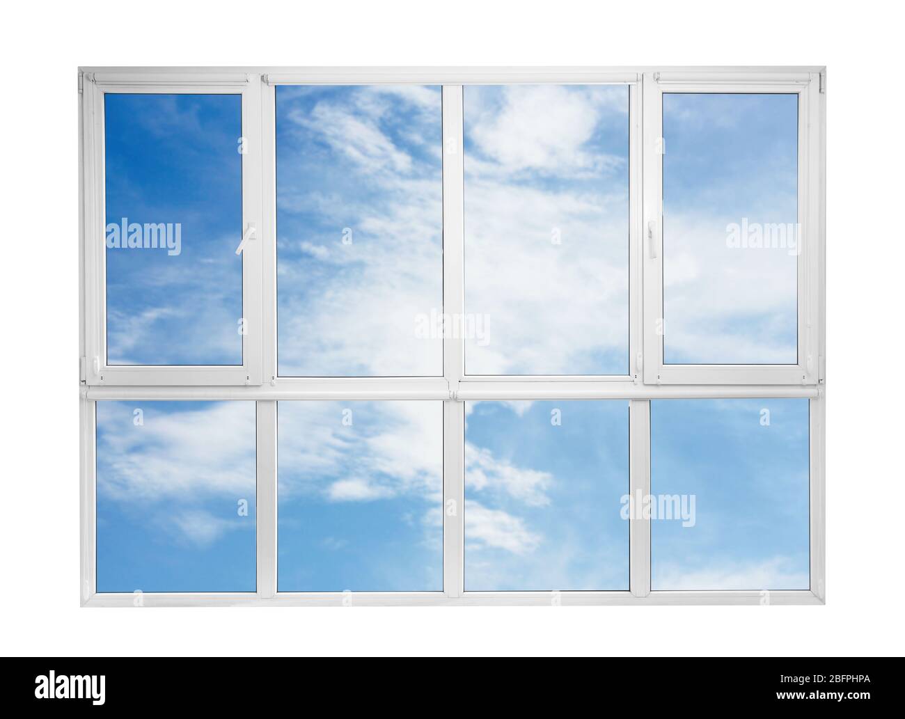 Blue glazed structure Cut Out Stock Images & Pictures - Alamy