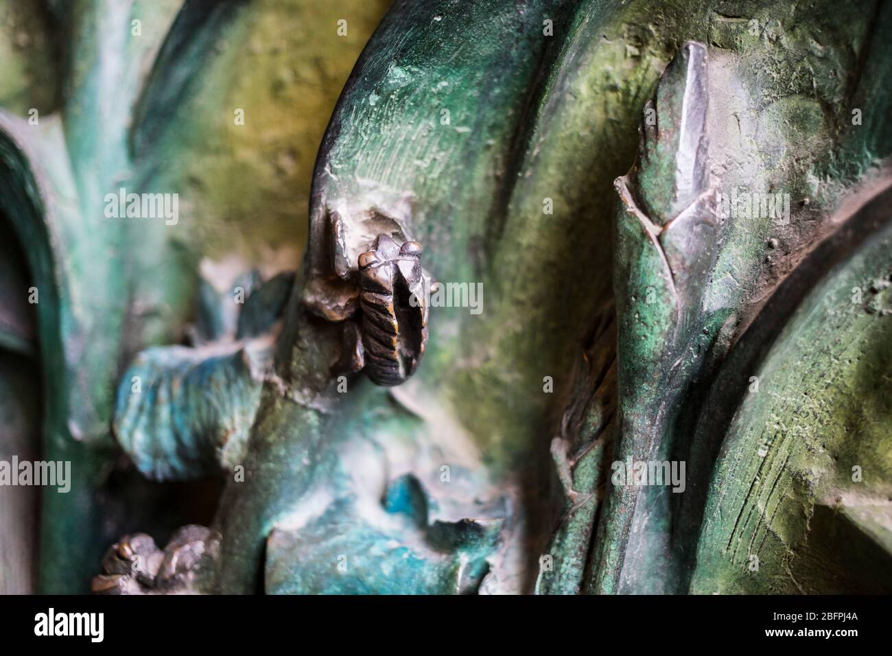 BARCELONA, SPAIN - 13 JANUARY 2018: Elements of insects, flowers, birds ...