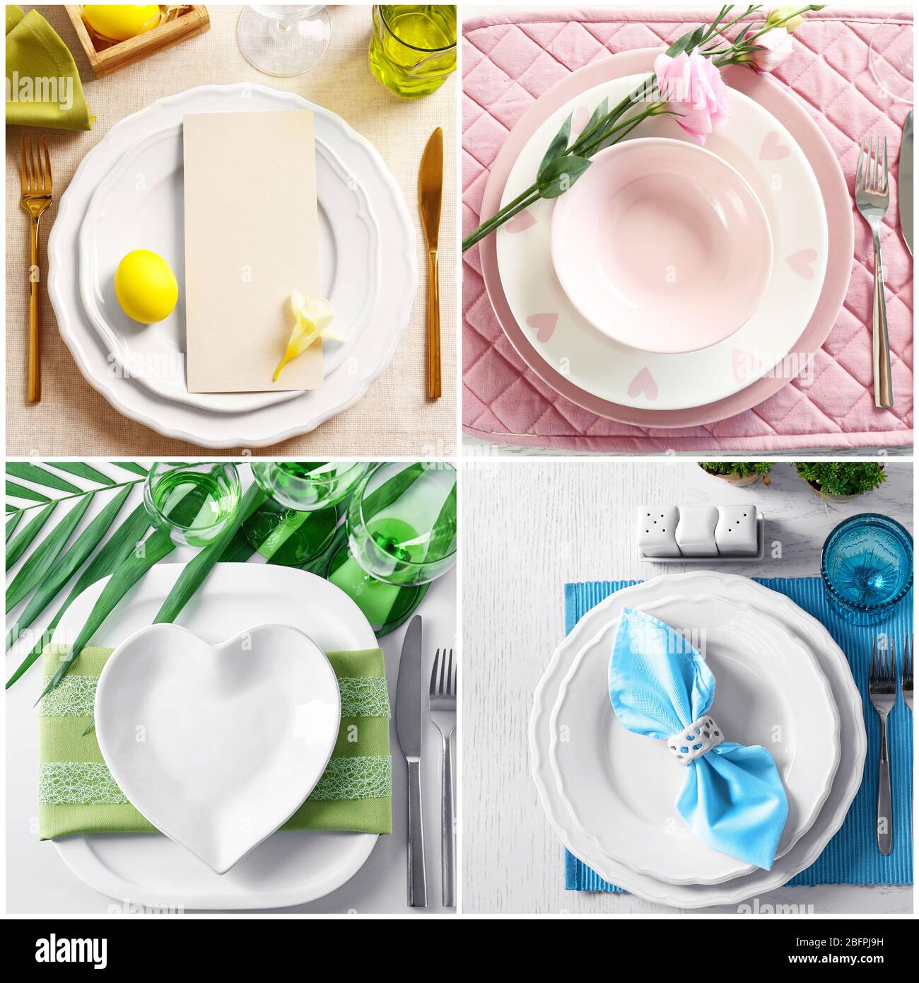Restaurant table setting party Cut Out Stock Images & Pictures - Alamy