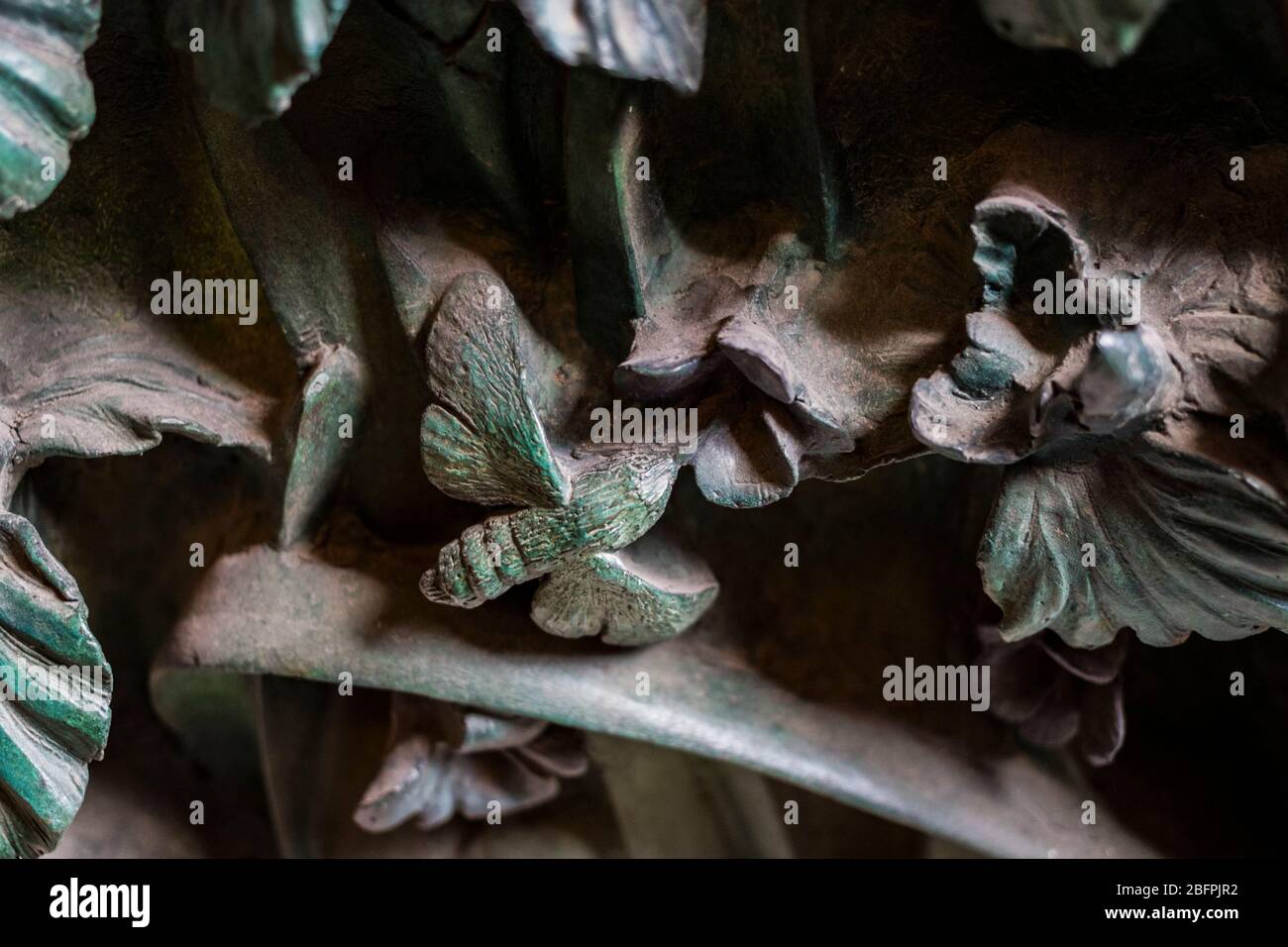BARCELONA, SPAIN - 13 JANUARY 2018: Elements of insects, flowers, birds ...