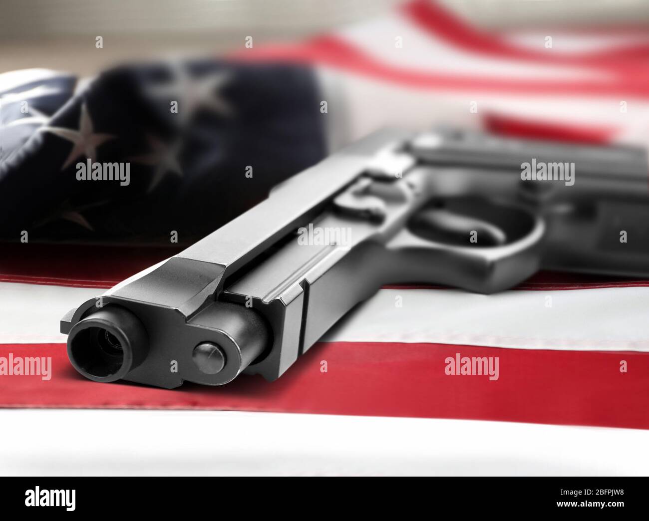 American Flag And Gun High Resolution Stock Photography and Images - Alamy