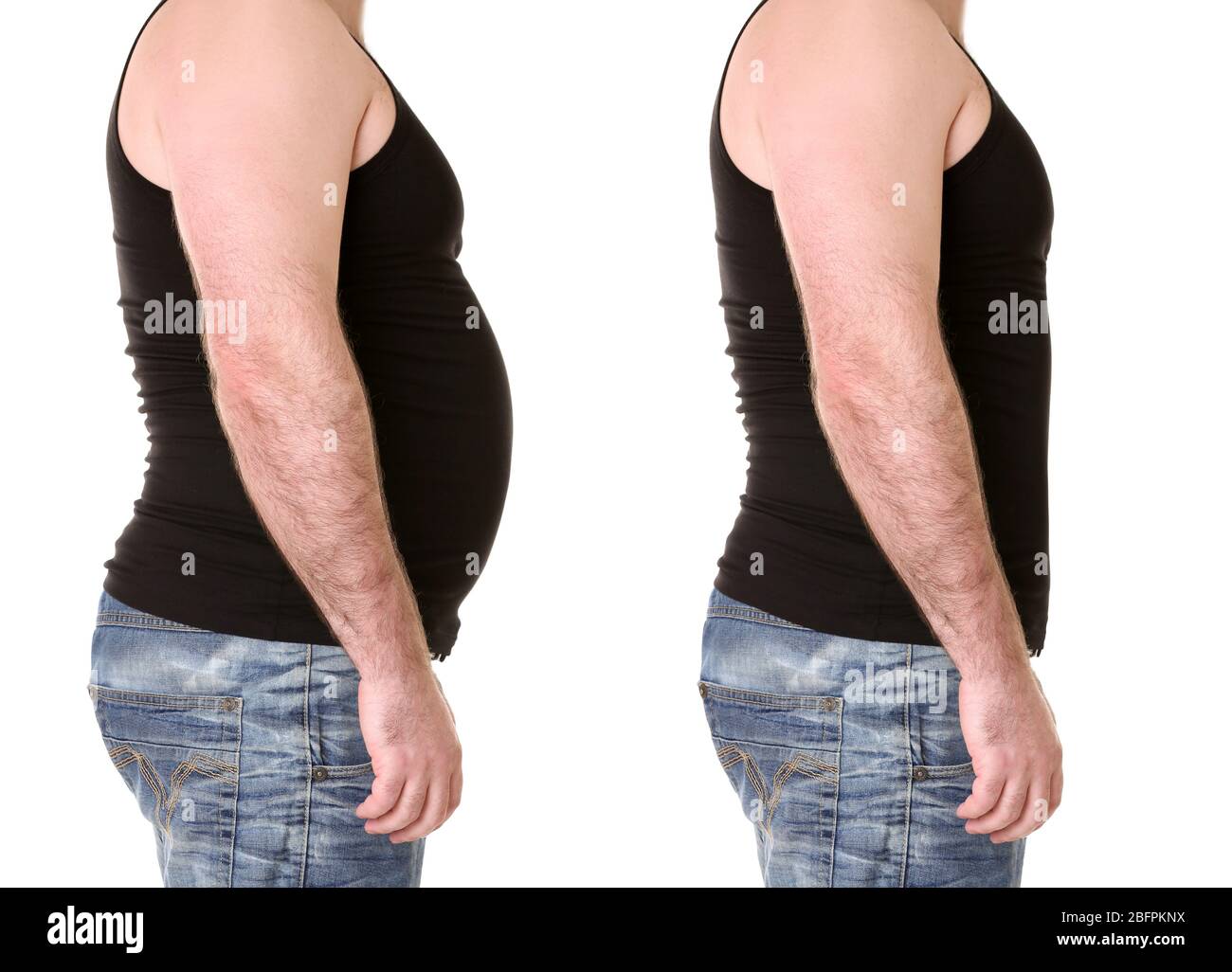 Belly Fat Before And After Men