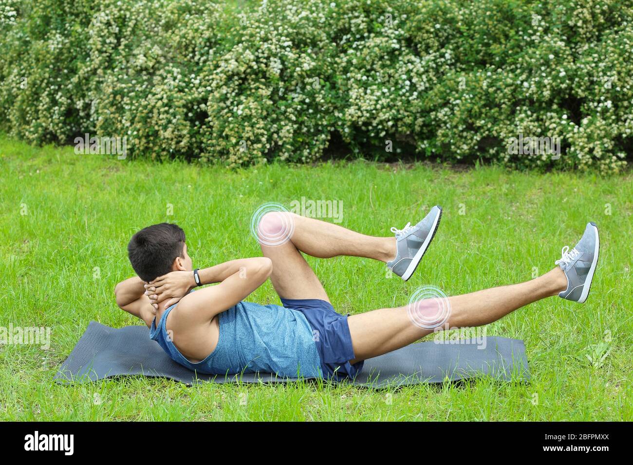Man Crunch Legs High Resolution Stock Photography and Images - Alamy