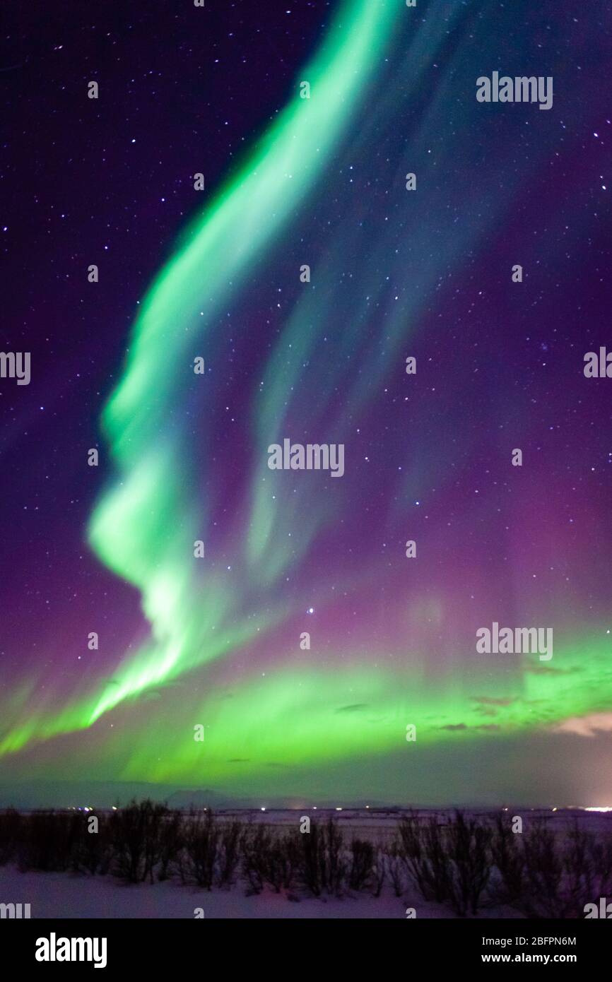 Southern Light Aurora Astronomy Borealis And Northern Light