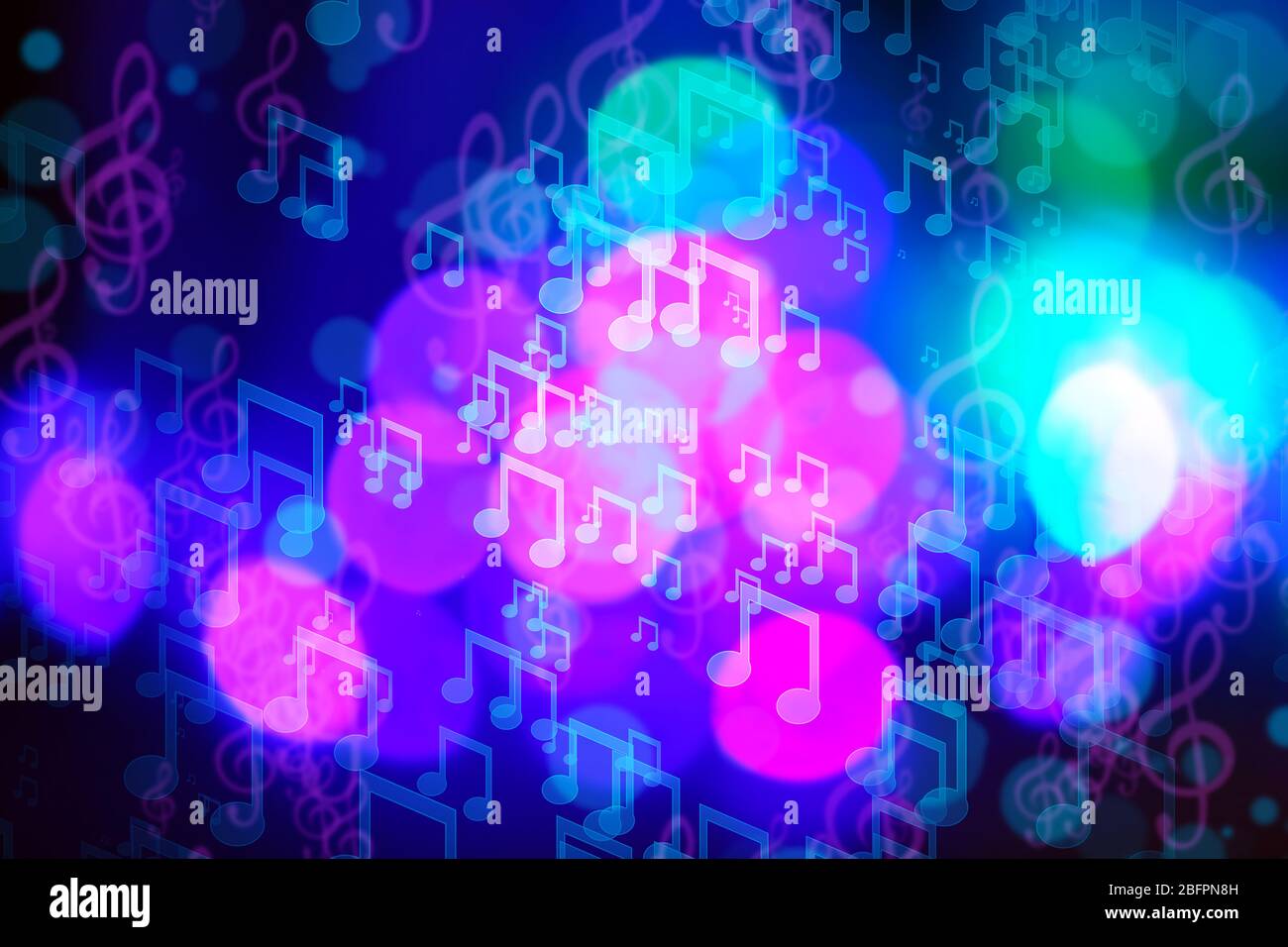 Sound and notes abstract blur background hi-res stock photography and ...