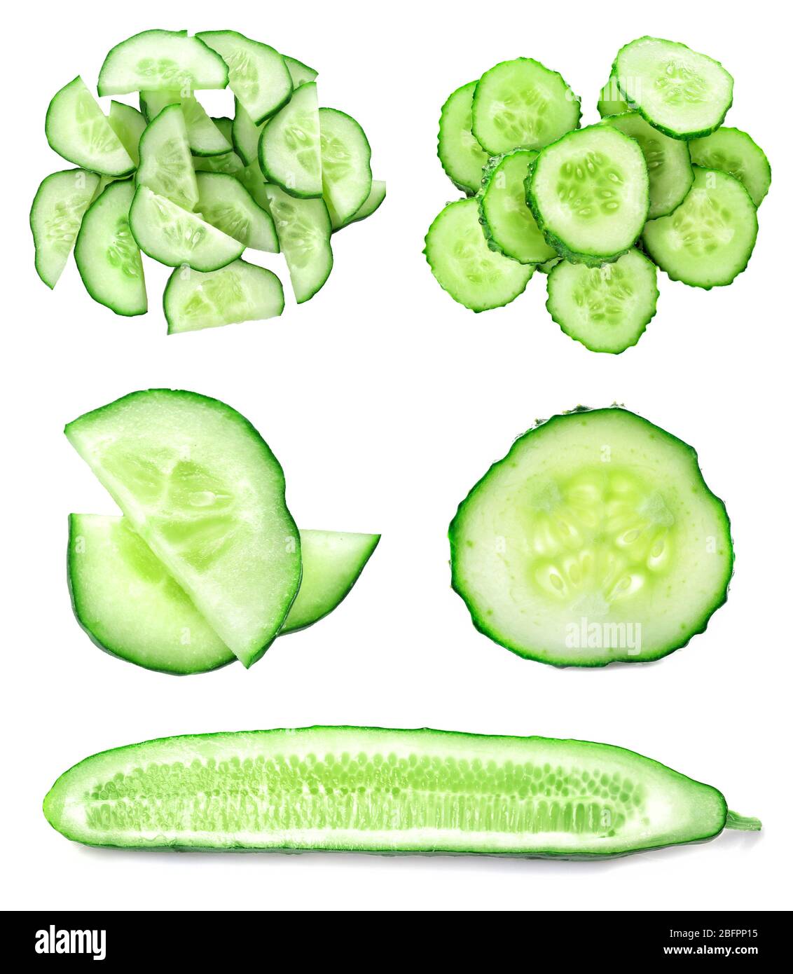 Pile chopped cucumbers hi-res stock photography and images - Alamy