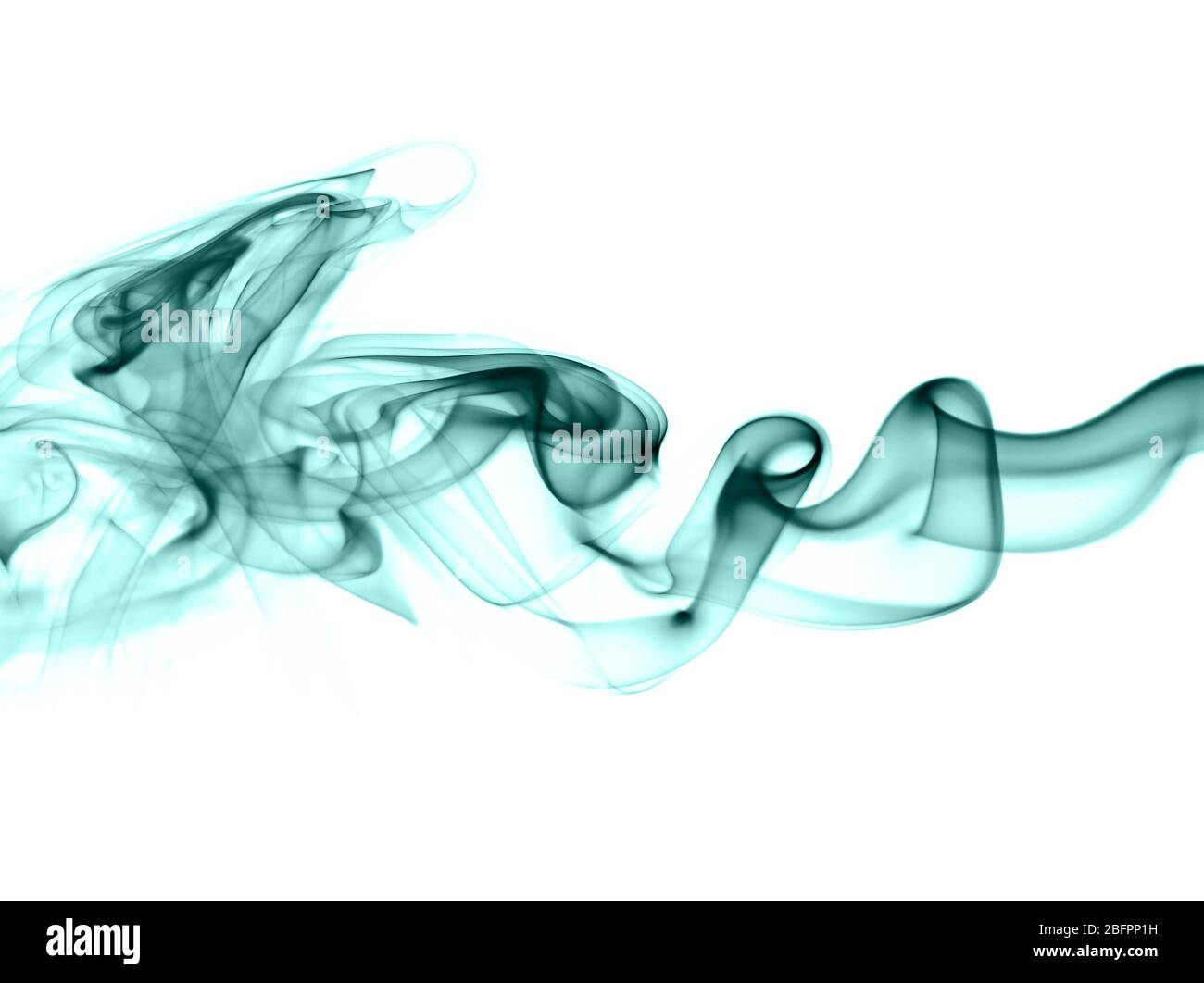 Swirl of color smoke on white background Stock Photo - Alamy