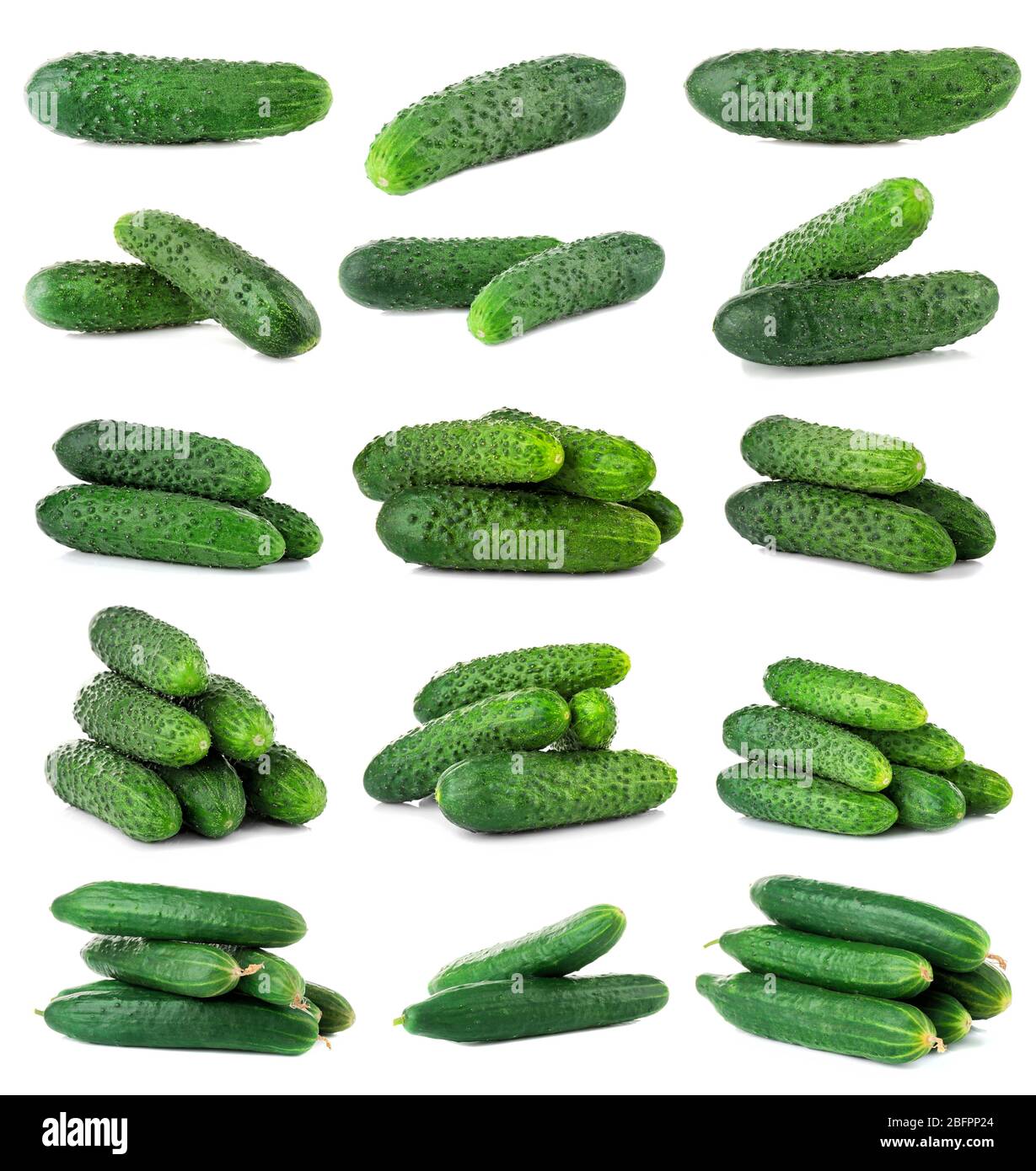 Stack cucumbers isolated on hi-res stock photography and images - Alamy