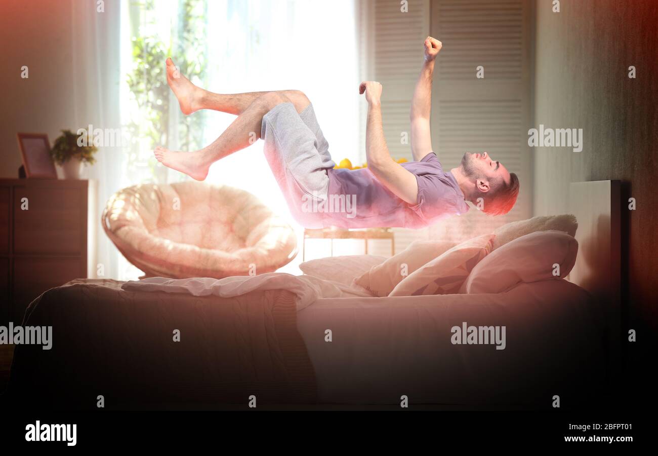 Concept dream falling hi-res stock photography and images - Alamy