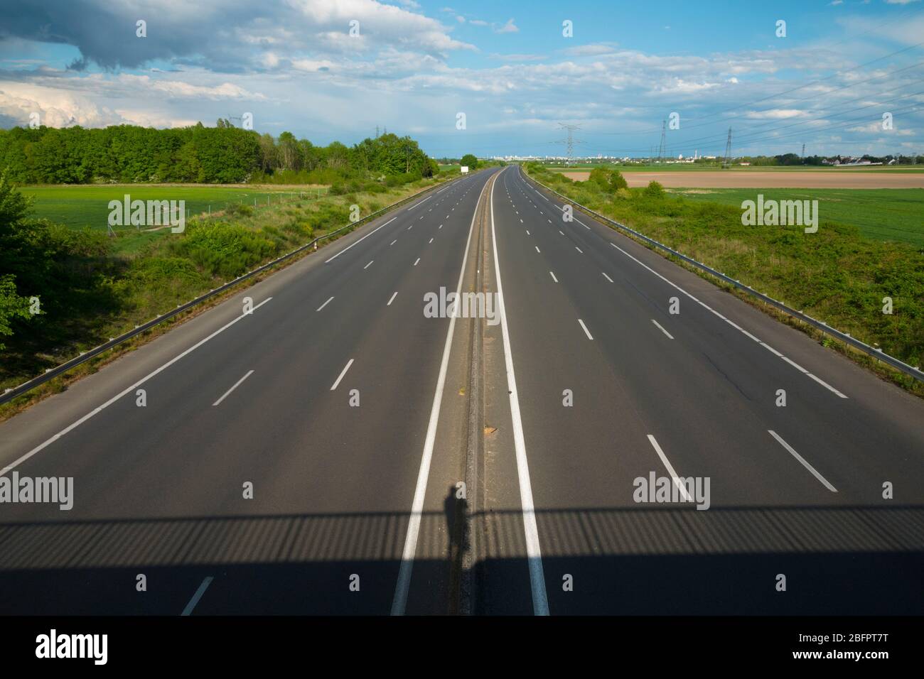 France, Loiret (45), Chaingy to the West of Orléans city, A10 motorway ...