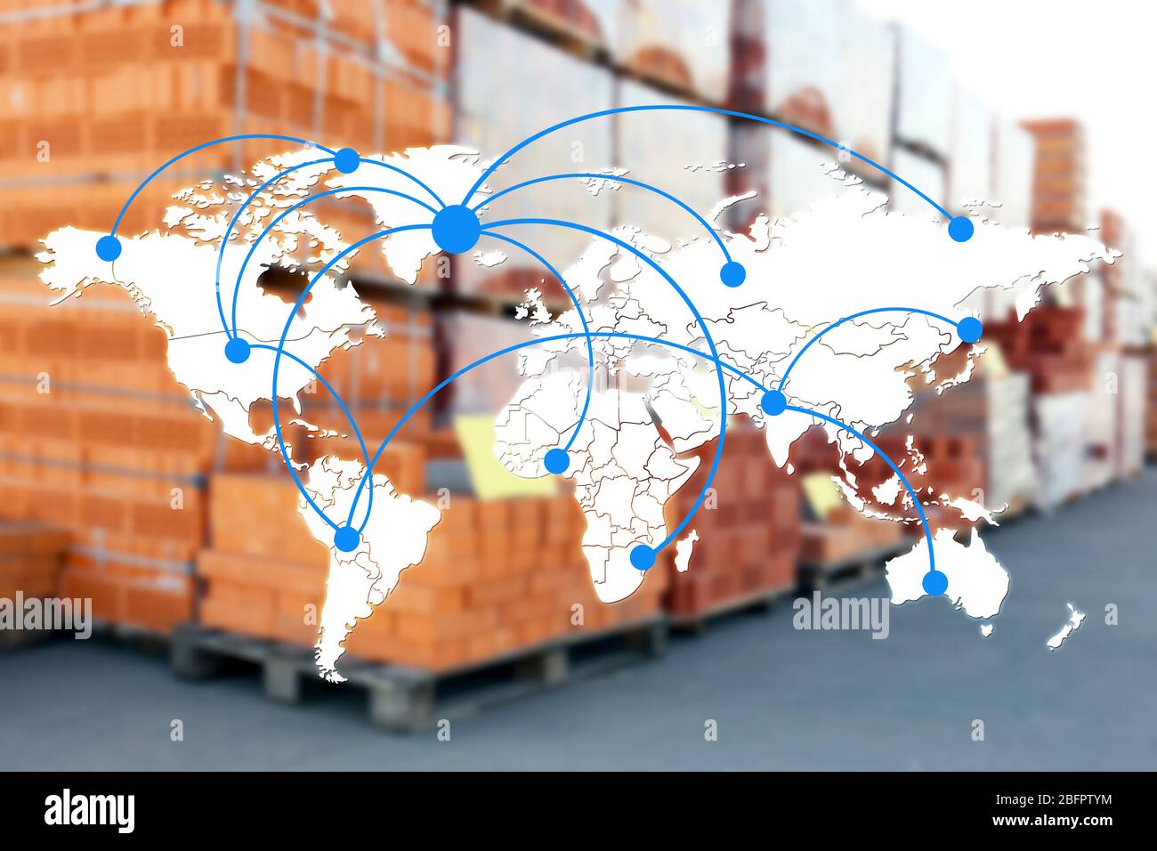 Distribution network map hi-res stock photography and images - Alamy