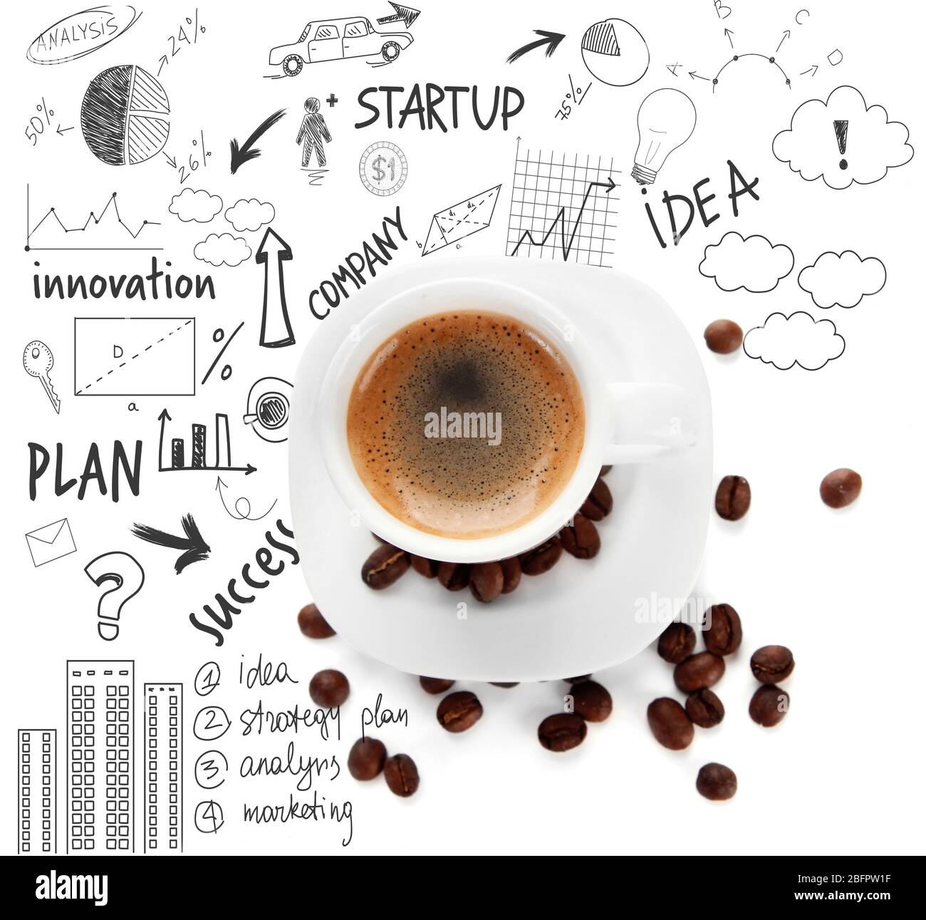 Startup coffee Cut Out Stock Images & Pictures - Alamy