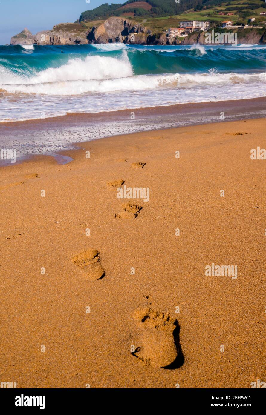 Playa de Bakio. Vizcaya. País Vasco. España Stock Photo - Alamy
