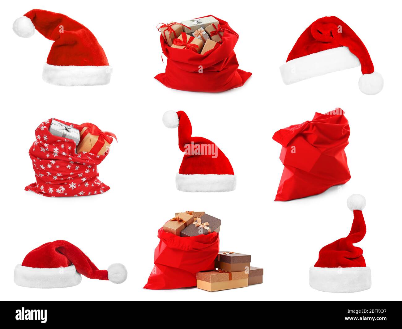 Children with santas hats hi-res stock photography and images - Alamy