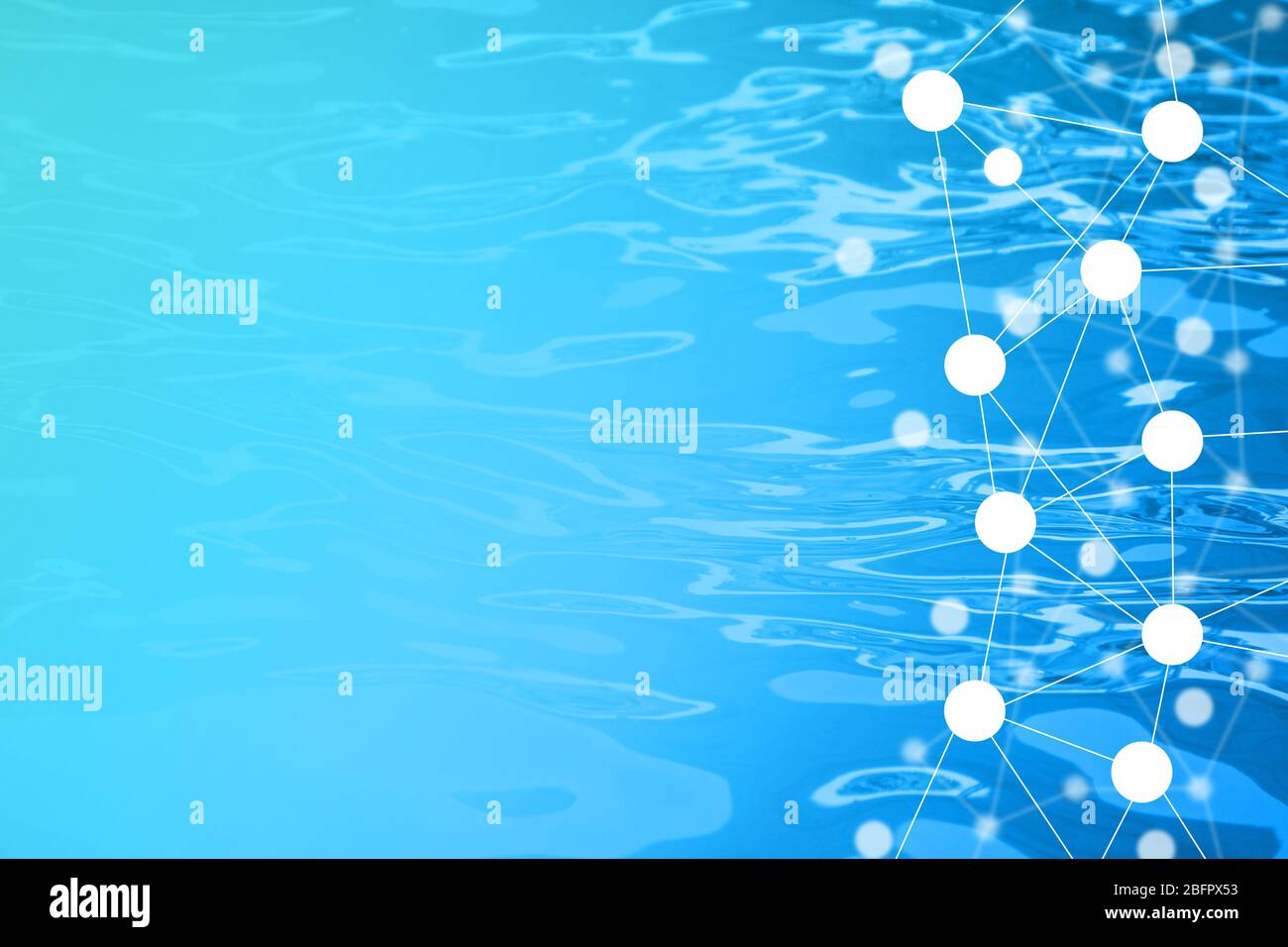 Surface of clear water. Concept of environmental conservation Stock ...