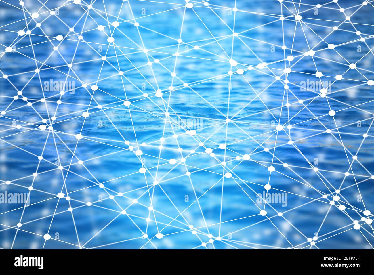 Surface of clear water. Concept of environmental conservation Stock ...