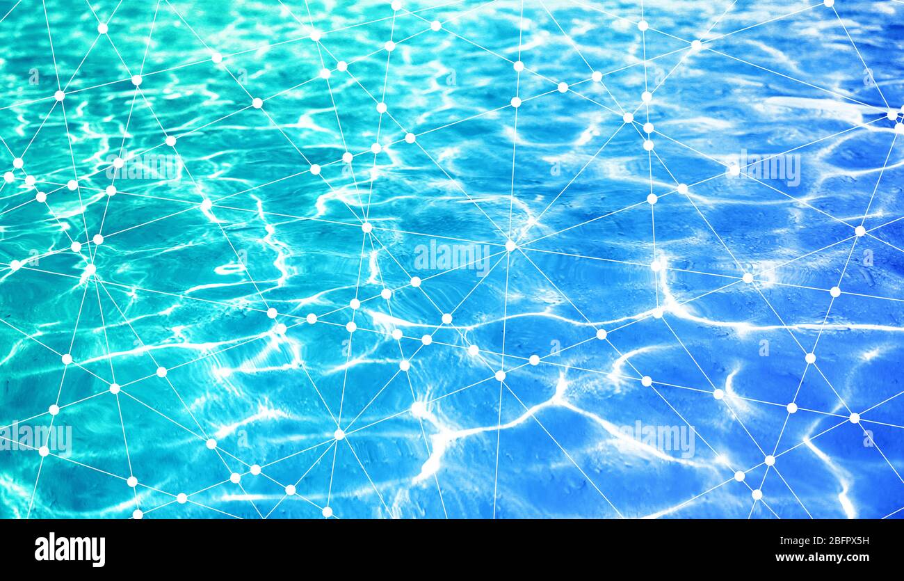 Surface of clear water. Concept of environmental conservation Stock ...