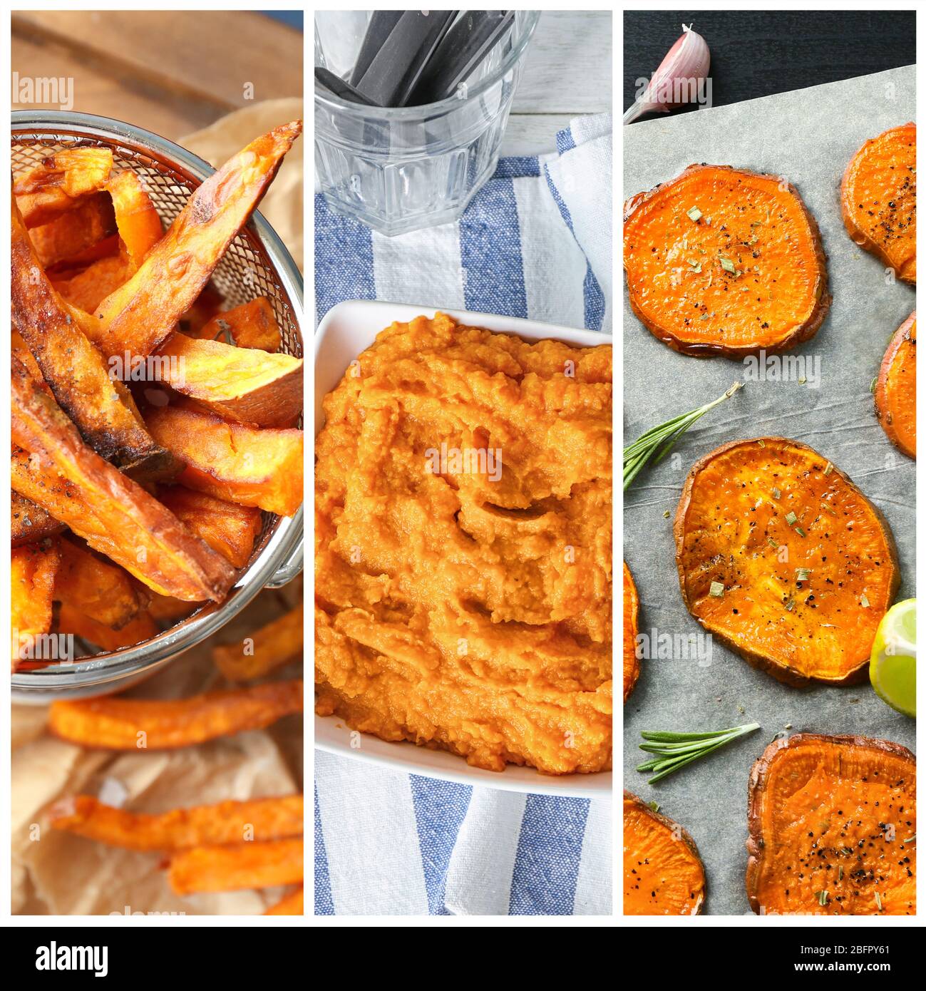 Collage with different potato dishes Stock Photo - Alamy