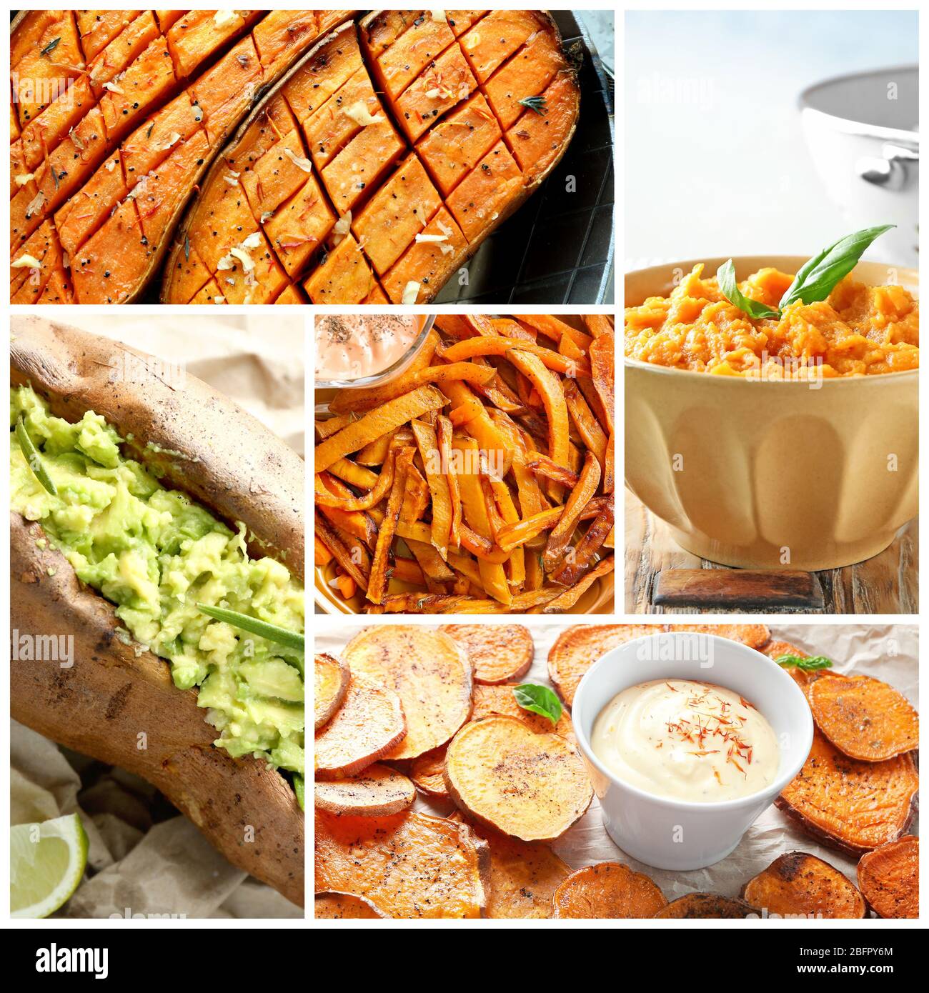 Collage different organic potatoes hi-res stock photography and images ...