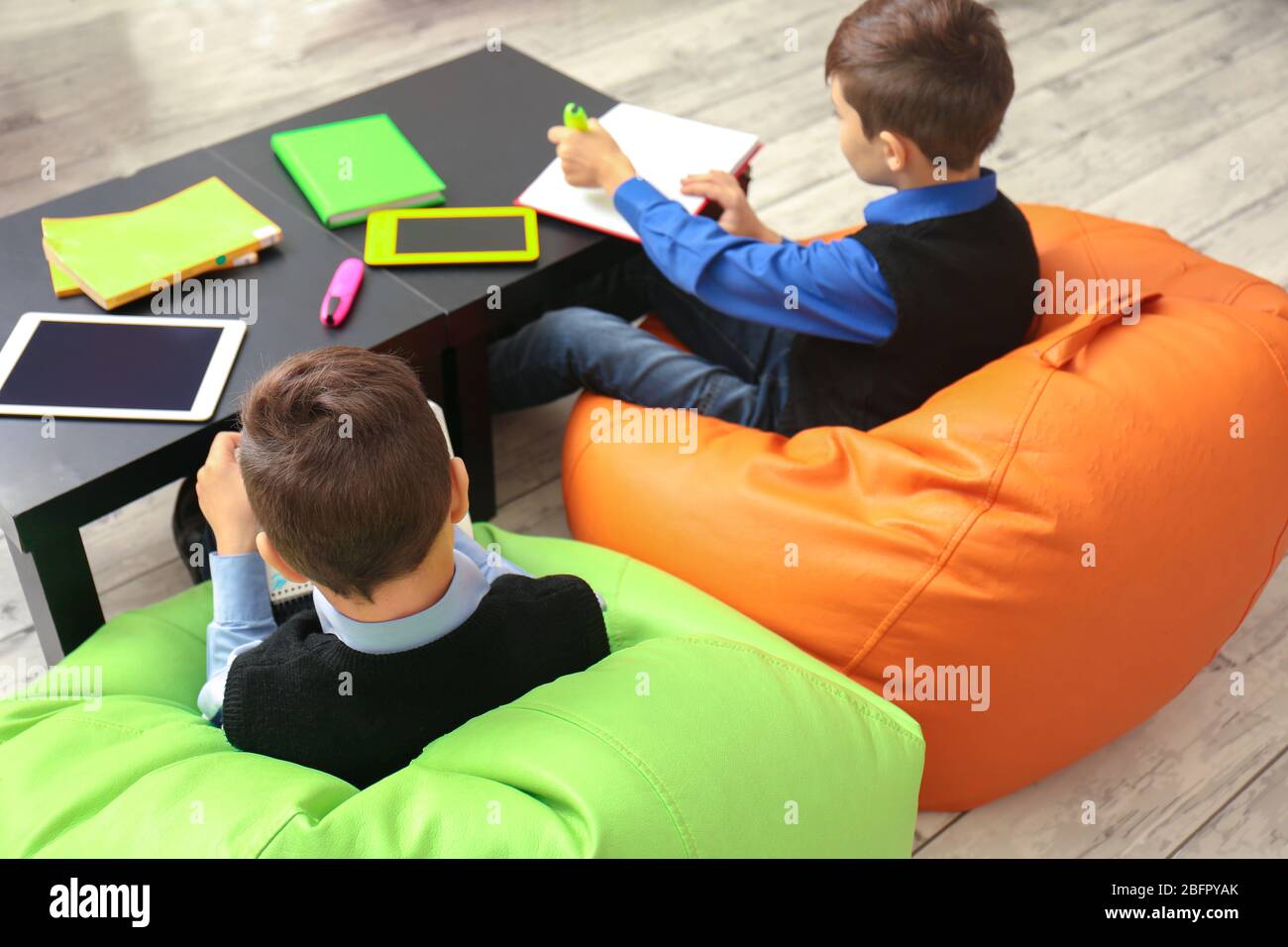 Children studying at school Stock Photo - Alamy