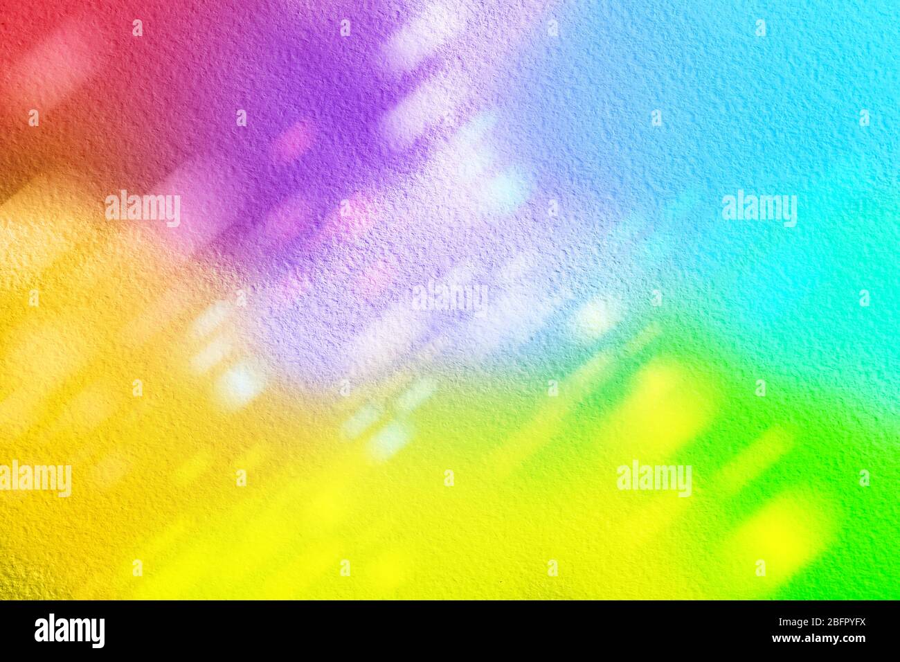Abstract painting with rainbow colors on paper Stock Photo - Alamy