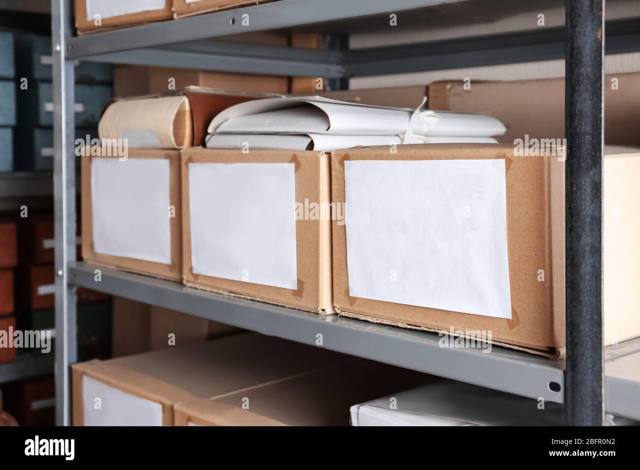 Cardboard file boxes hi-res stock photography and images - Alamy